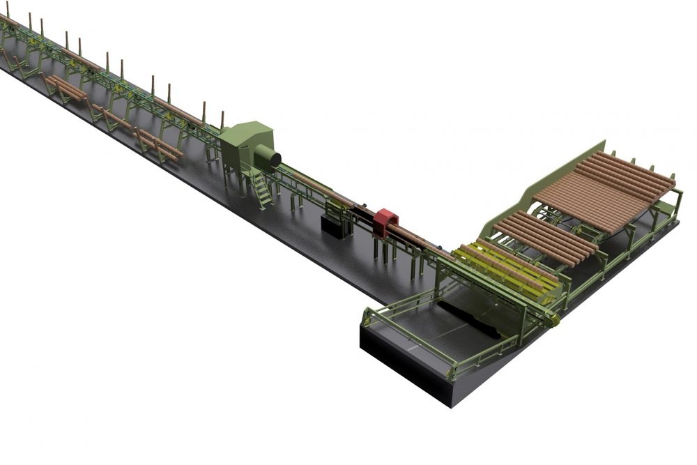 Sorting line for logs – ТЕХПРОМСЕРВИС
